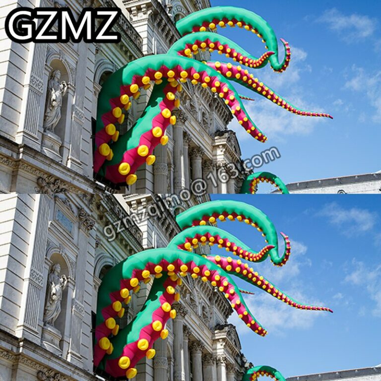 Green Inflatable Octopus Tentacles Play Tent Mzqm Kids Building Toy ...