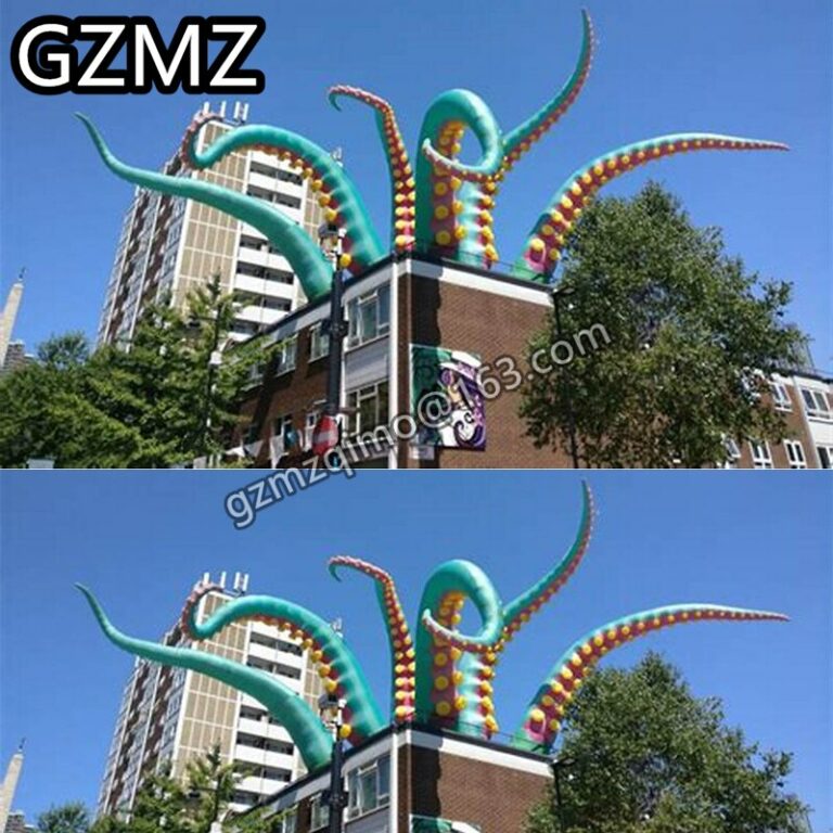 Green Inflatable Octopus Tentacles Play Tent Mzqm Kids Building Toy ...