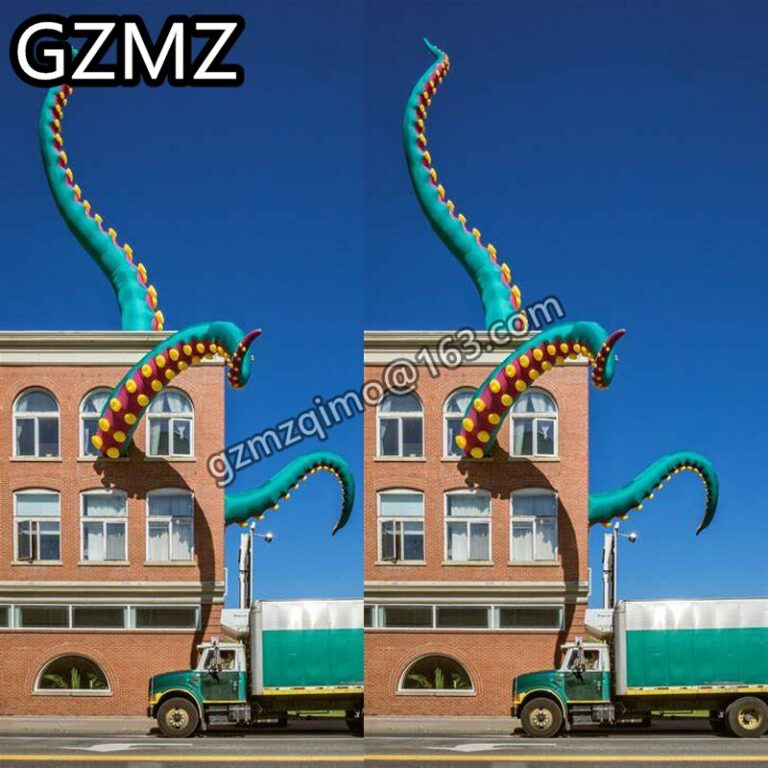 Green Inflatable Octopus Tentacles Play Tent Mzqm Kids Building Toy ...