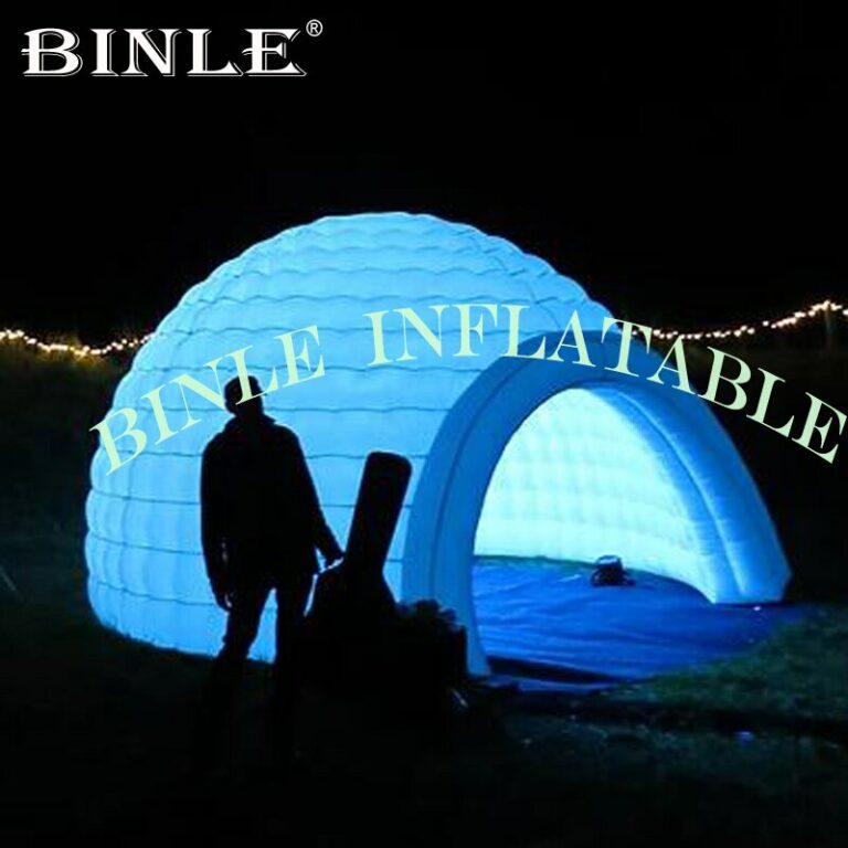 Led Illuminated Inflatable Igloo Dome Tent For Camping Parties ...