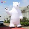 6mh Waving Polar Bear Inflatable Advertising Model Promotional White ...