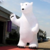 6mh Waving Polar Bear Inflatable Advertising Model Promotional White ...