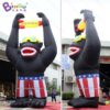 76mh Giant Inflatable Gorilla Airship Cartoon Orangutan Model ...