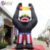 76mh Giant Inflatable Gorilla Airship Cartoon Orangutan Model ...