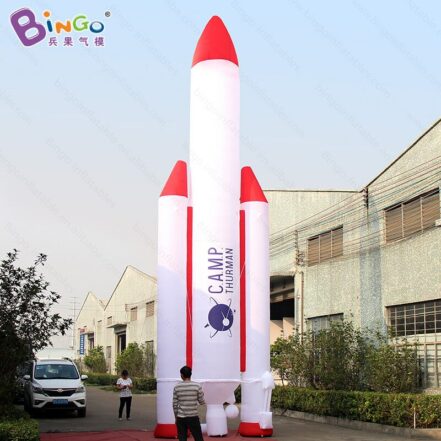 Customized 10mh Giant Inflatable Rocket Spaceship Model For Promotional ...