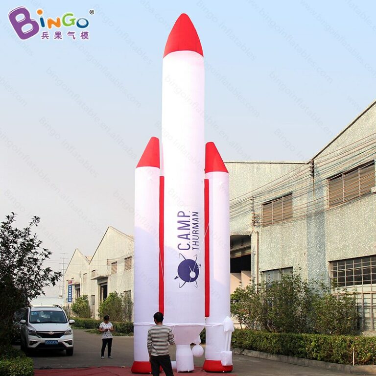 Customized 10mh Giant Inflatable Rocket Spaceship Model For Promotional ...