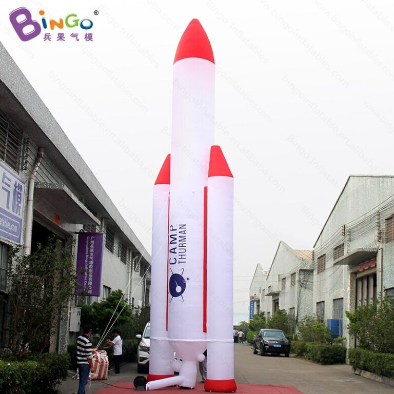 Customized 10mh Giant Inflatable Rocket Spaceship Model For Promotional ...