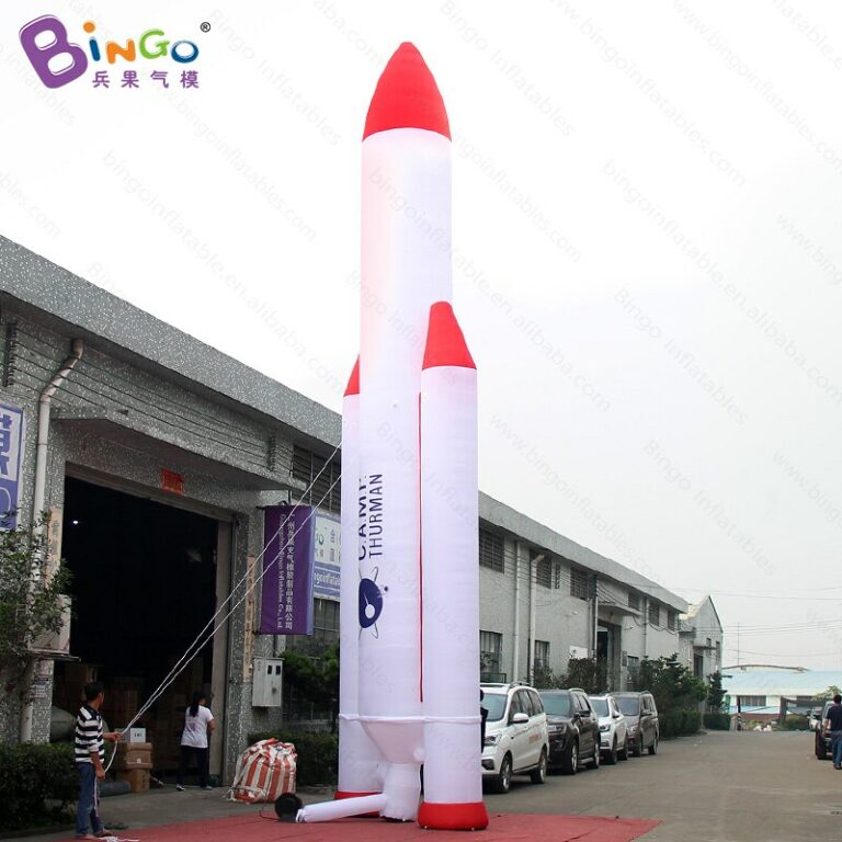 Customized 10mh Giant Inflatable Rocket Spaceship Model For Promotional ...