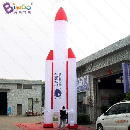 Customized 10mh Giant Inflatable Rocket Spaceship Model For Promotional ...