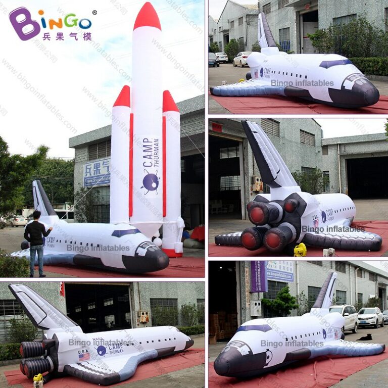 Custom 8m Inflatable Space Shuttle Toy For Display Spaceship Model ...