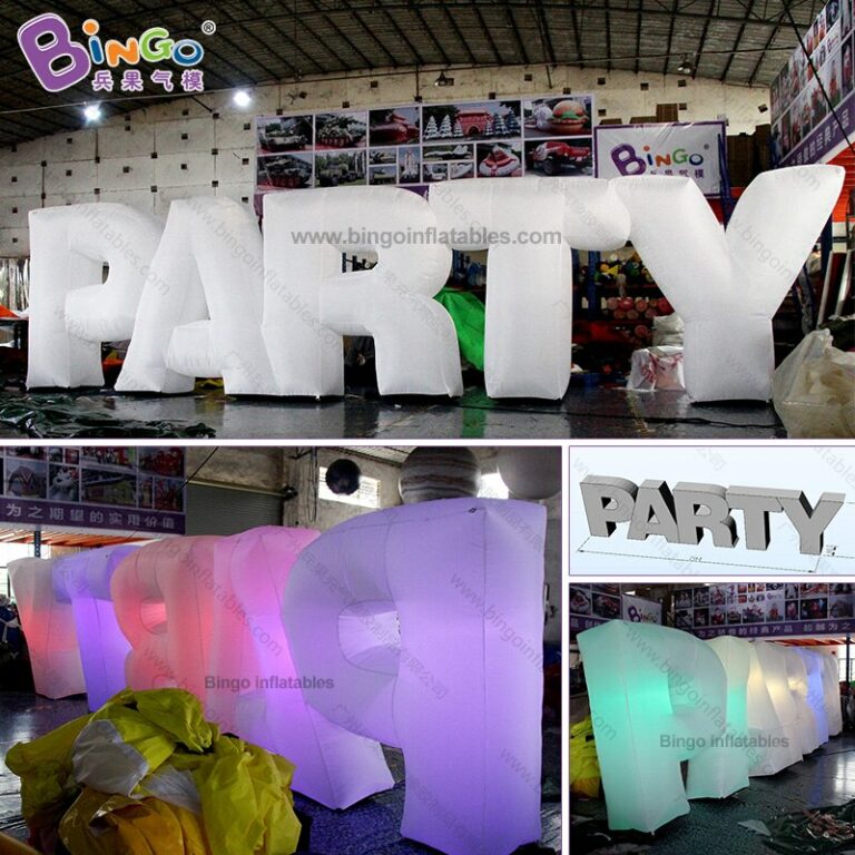 Custom Led Inflatable Alphabet Letters For Advertising Party ...