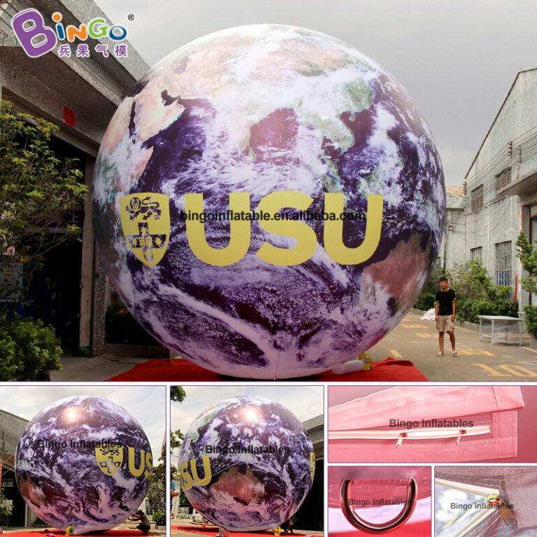 Custom Made Giant Inflatable Earth Globe With Printed Logo 6 Sizes ...