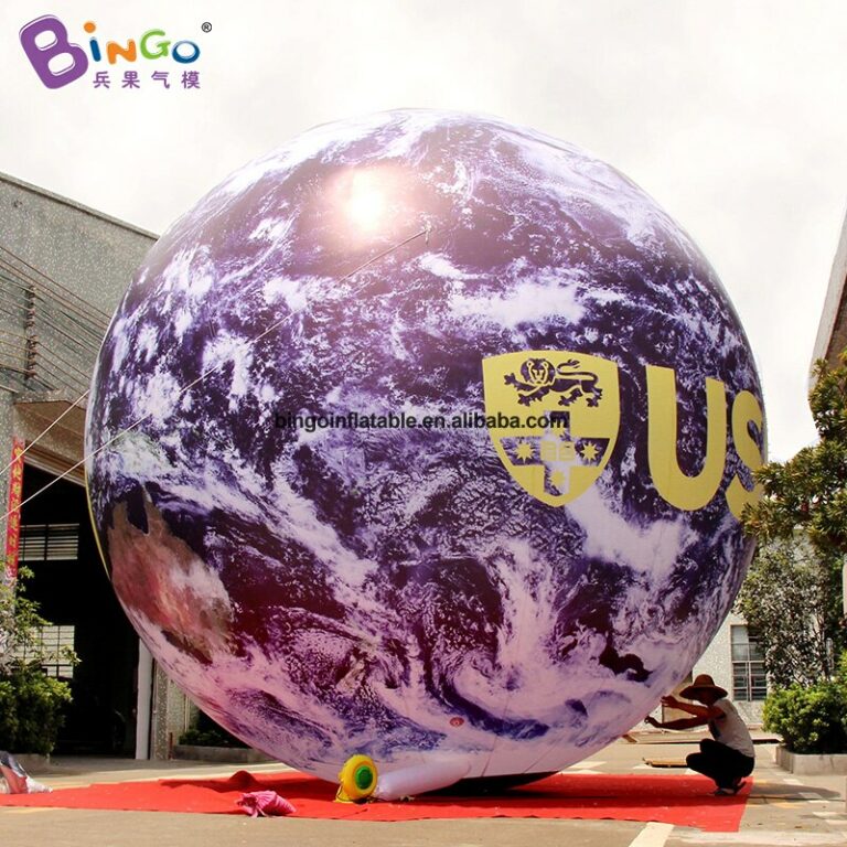 Custom Made Giant Inflatable Earth Globe With Printed Logo 6 Sizes ...