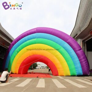 Customized 12x6mh Giant Inflatable Rainbow Arch With Logo For Event ...