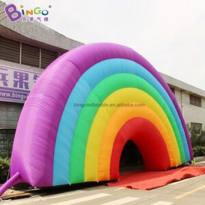 Customized 12x6mh Giant Inflatable Rainbow Arch With Logo For Event ...