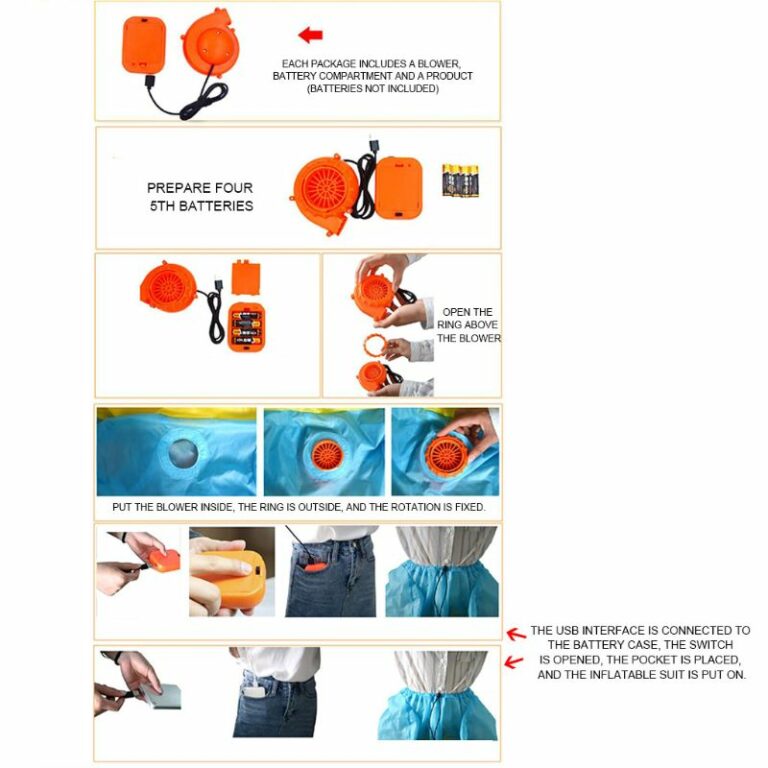 Adults Green Alien Inflatable Costume Funny Halloween Monster Party ...