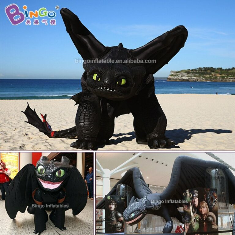 Giant Custom Inflatable Flying Dragon Toy Toothless Cartoon Design ...