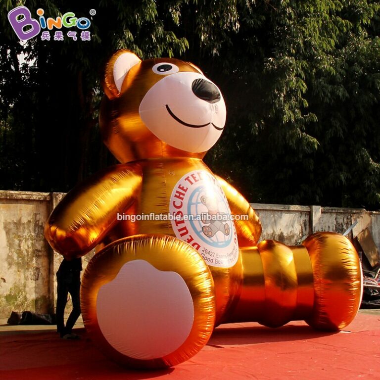 5x4m Custom Inflatable Golden Bear Mascot For Events Party Decorations ...