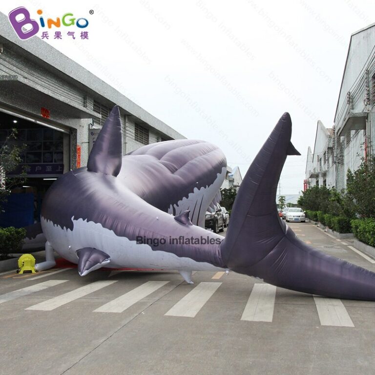12x8m Giant Inflatable Shark Toy Ocean Theme Outdoor Decoration Tools ...
