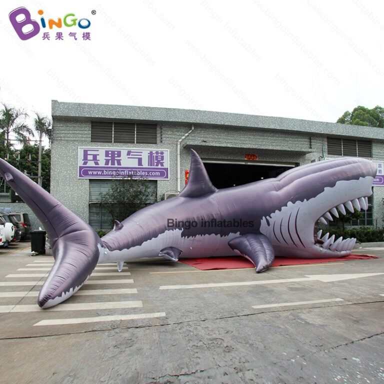 12x8m Giant Inflatable Shark Toy Ocean Theme Outdoor Decoration Tools ...