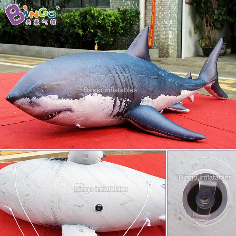 Shark Inflatable Pool Float Toy 25m Long Ideal For Poolside Decorations ...