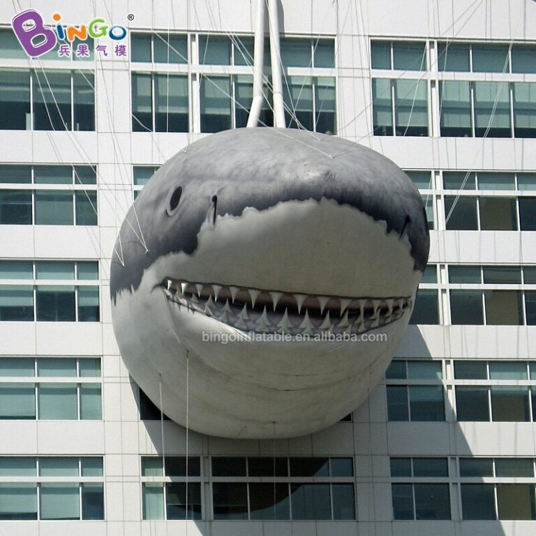Giant Custom Inflatable Shark Toy Buildingtop Display 5piece Set ...