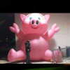 Giant Pink Inflatable Pig Balloon Attractive Cartoon Animal Model For ...