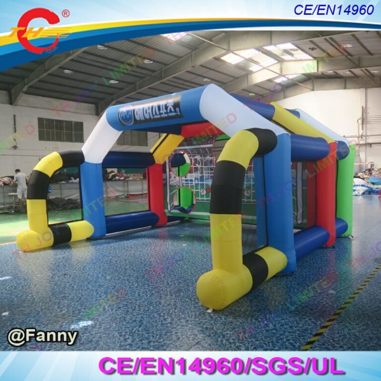 Kids Giant Inflatable Soccer Goal Target Game Portable Outdoor Fun ...