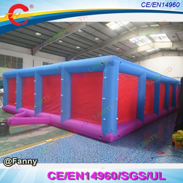 Inflatable 10x7m Haunted House Laser Tag Maze Arena For Outdoor Fun ...