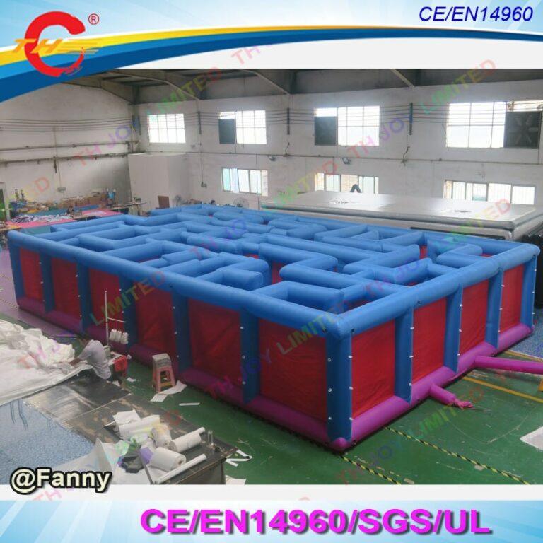 Inflatable 10x7m Haunted House Laser Tag Maze Arena For Outdoor Fun ...