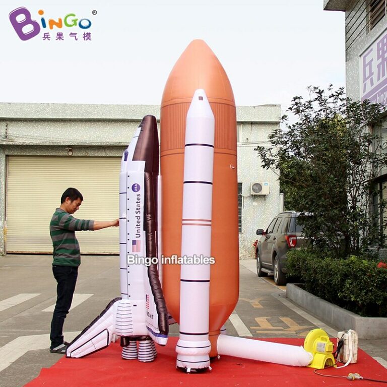3mh Giant Inflatable Rocket Balloon For Aviation Events Advertising ...