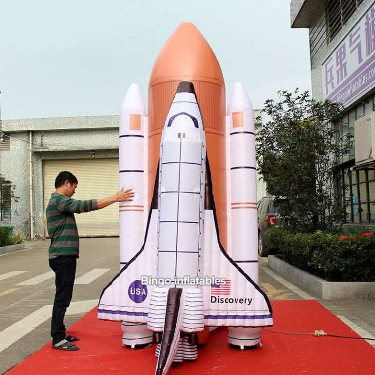 3mh Giant Inflatable Rocket Balloon For Aviation Events Advertising ...