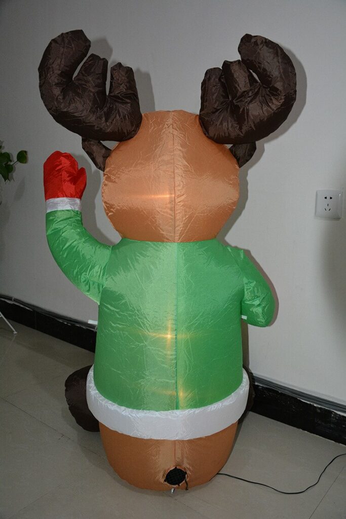 4ft Christmas Inflatable Reindeer Indooroutdoor Lighted Holiday Garden ...