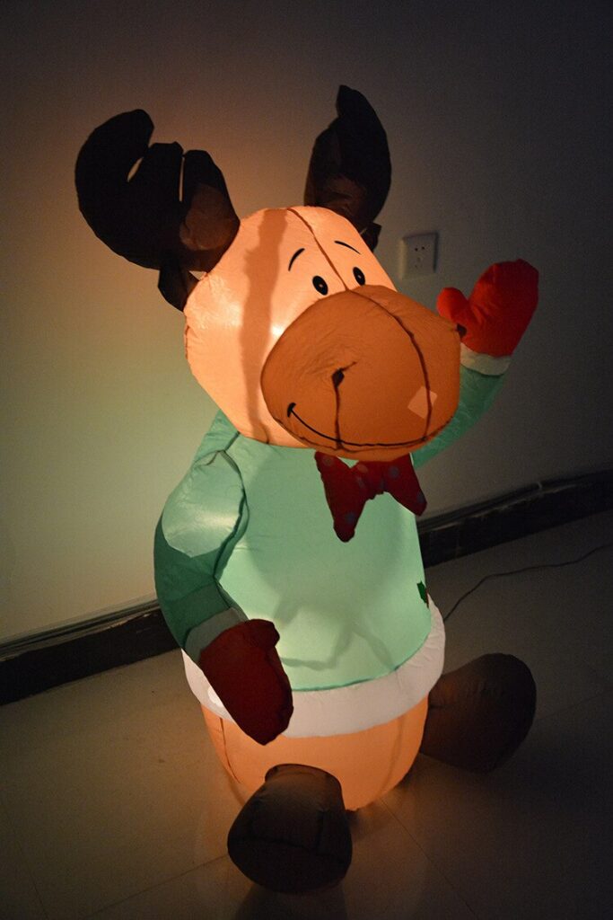 4ft Christmas Inflatable Reindeer Indooroutdoor Lighted Holiday Garden ...