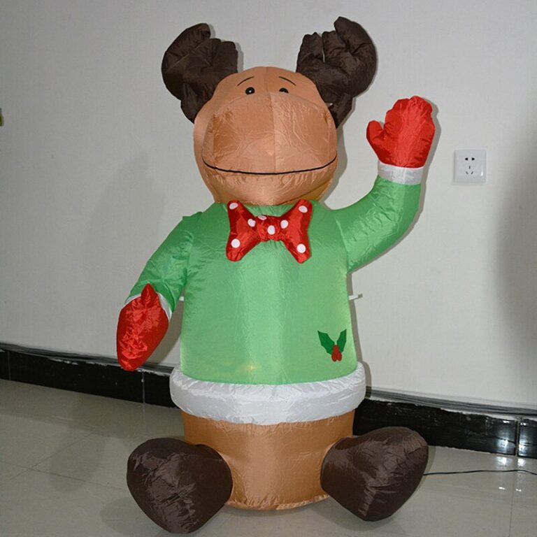 4ft Christmas Inflatable Reindeer Indooroutdoor Lighted Holiday Garden ...