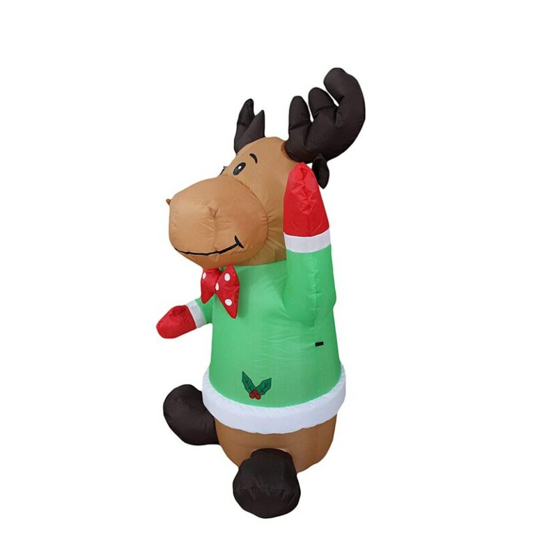 4ft Christmas Inflatable Reindeer Indooroutdoor Lighted Holiday Garden ...