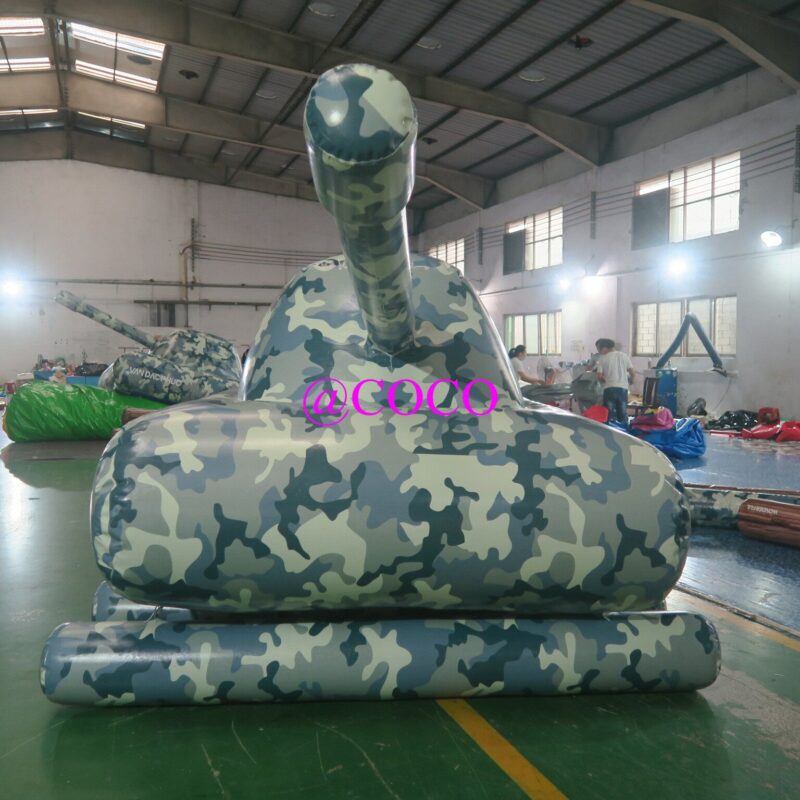 Inflatable Paintball Game Tank Bunkers Doortodoor Promotional Model ...