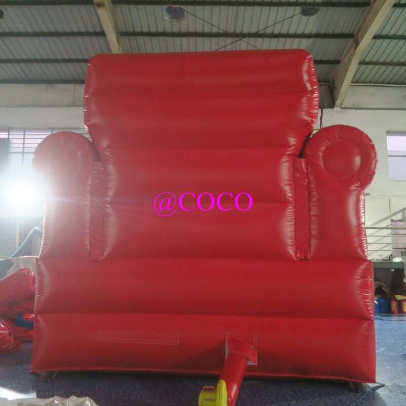 Giant Inflatable Throne Bouncer King Chair For Party Door To Door ...