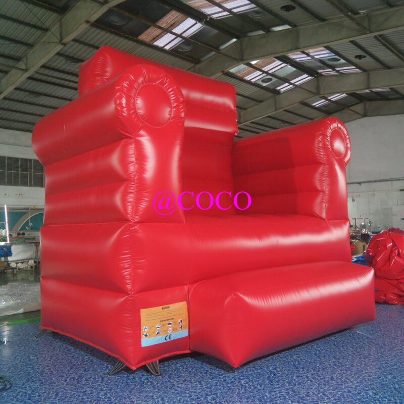 Giant Inflatable Throne Bouncer King Chair For Party Door To Door ...