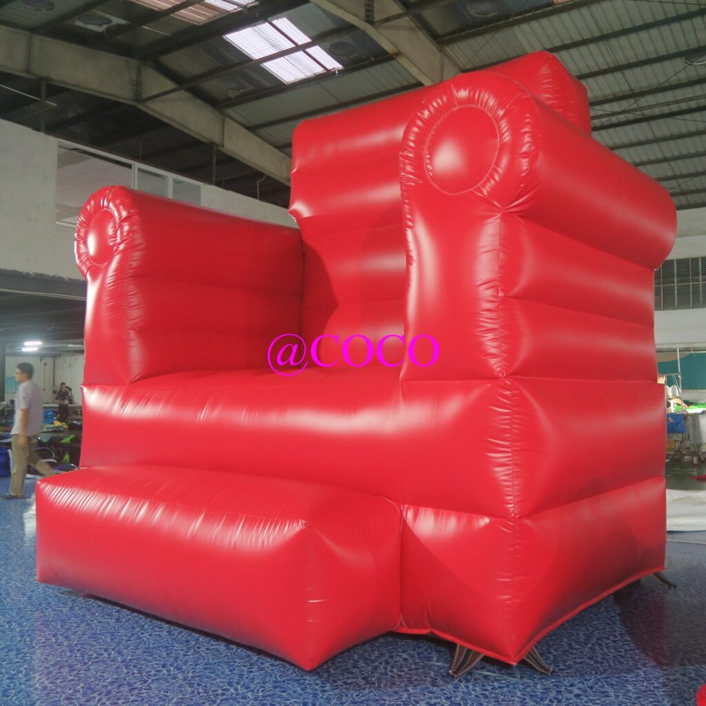 Giant Inflatable Throne Bouncer King Chair For Party Door To Door ...