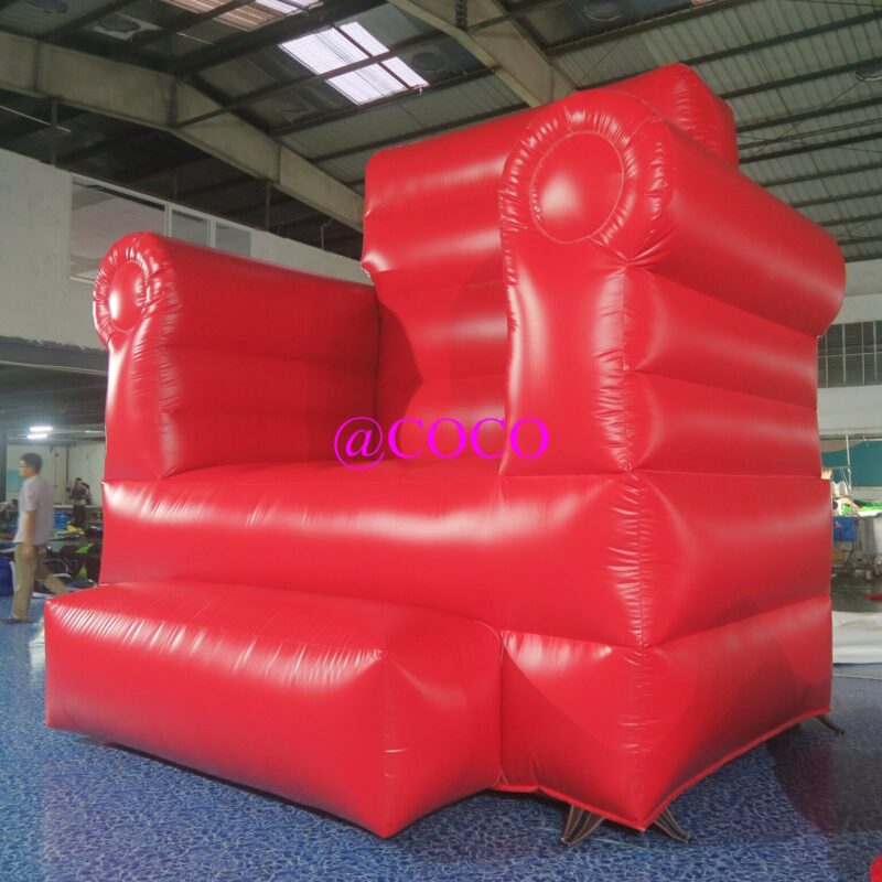 Giant Inflatable Throne Bouncer King Chair For Party Door To Door ...