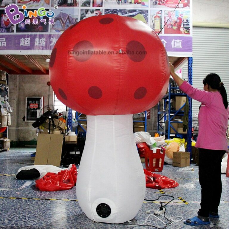 Led Illuminated 2mh Inflatable Mushroom Toy For Amusement Park ...