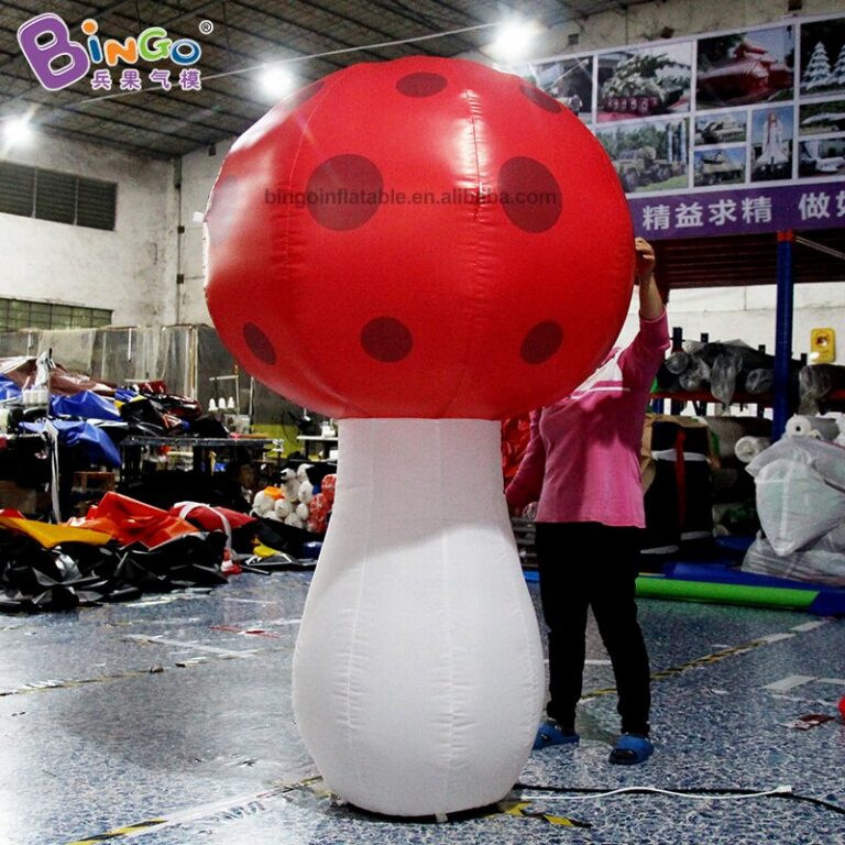 Led Illuminated 2mh Inflatable Mushroom Toy For Amusement Park ...