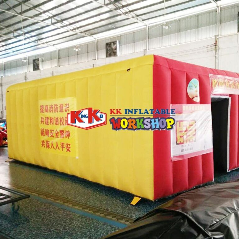 Inflatable Fire Safety Education Tent For Smoke Simulation Training ...