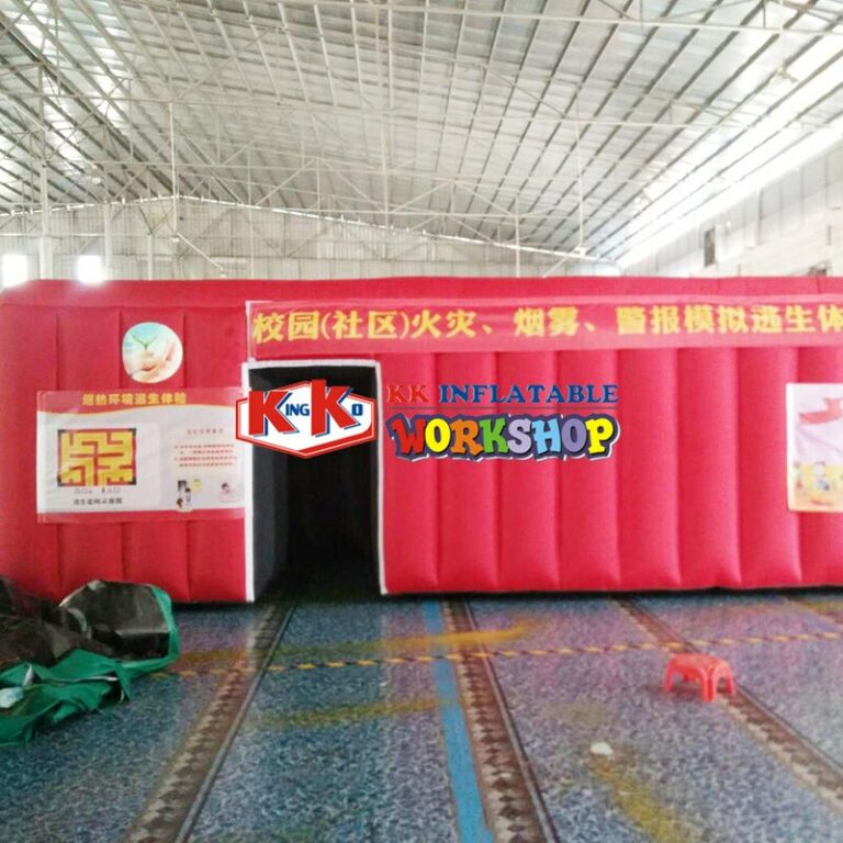 Inflatable Fire Safety Education Tent For Smoke Simulation Training ...