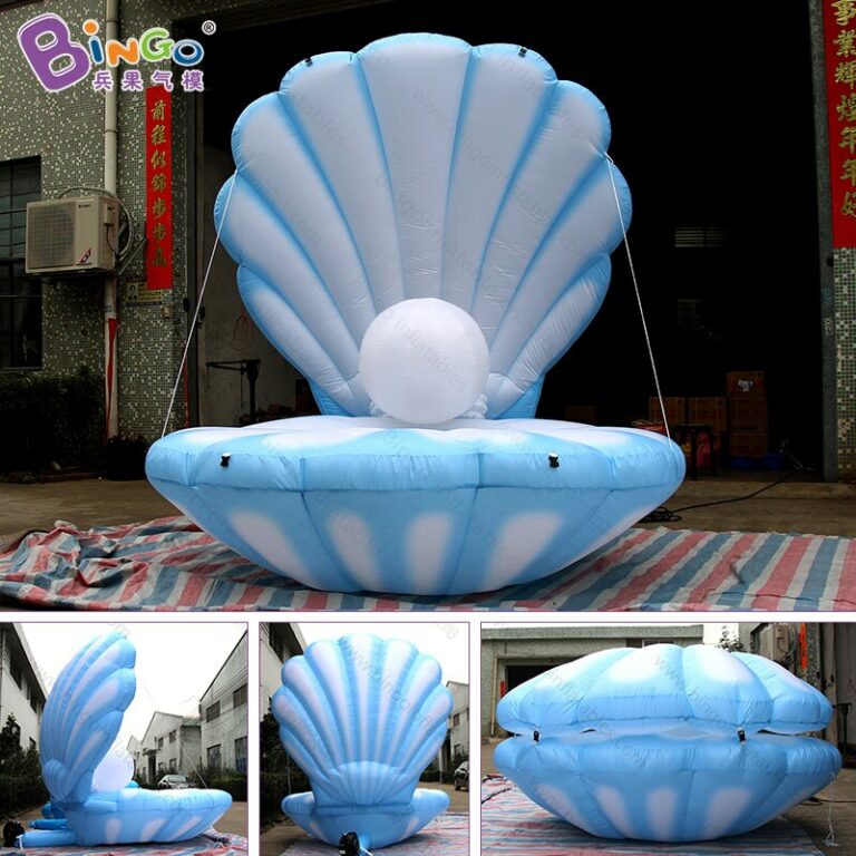Large 8ft Inflatable Seashell Display Air Blown Clam Shell Pool Toy ...