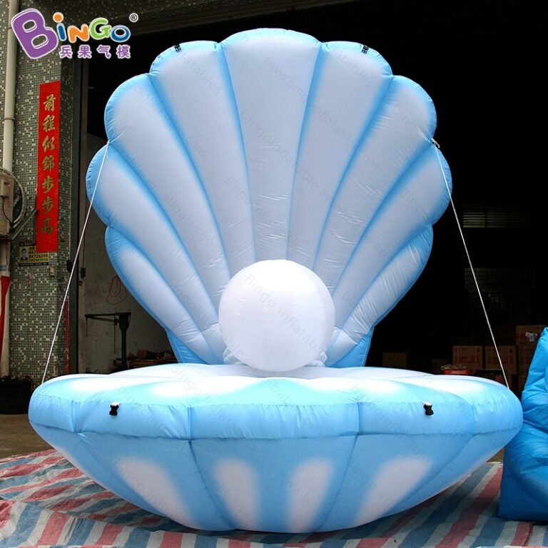Large 8ft Inflatable Seashell Display Air Blown Clam Shell Pool Toy ...