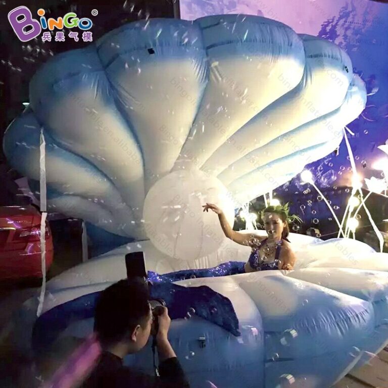 Large 8ft Inflatable Seashell Display Air Blown Clam Shell Pool Toy ...