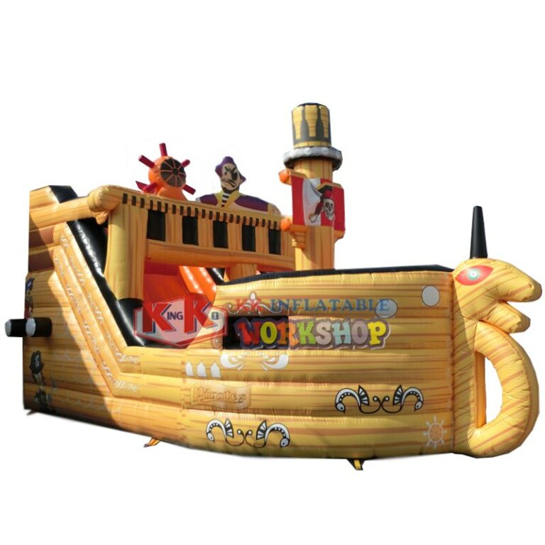 Pirate Ship Inflatable Bouncy Slide Kids Outdoor Amusement Park Playset ...