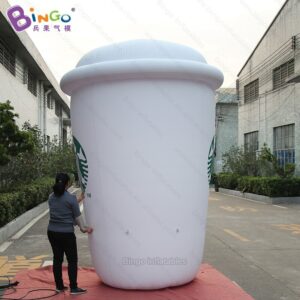 Giant 10ft Inflatable Coffee Cup Balloon Pvc Airtight Sky Floating Toy ...